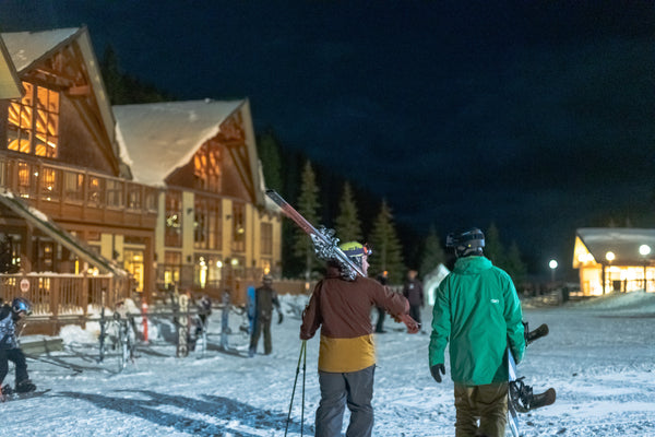 Night Skiing - Fresh Skis