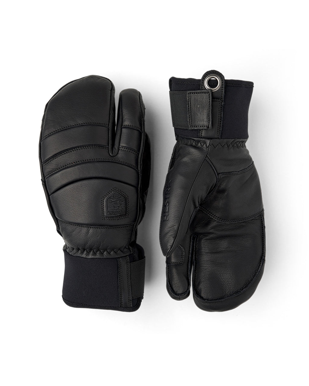 Hestra FALL LINE 3-FINGER MITTS Black/Black – Fresh Skis