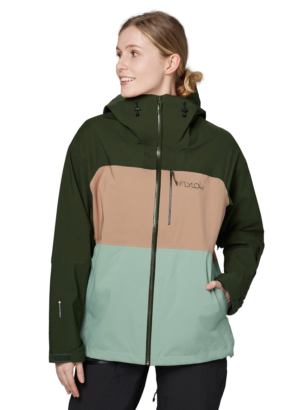 Flylow LUCY JACKET Pine/Chai/Seaglass – Fresh Skis