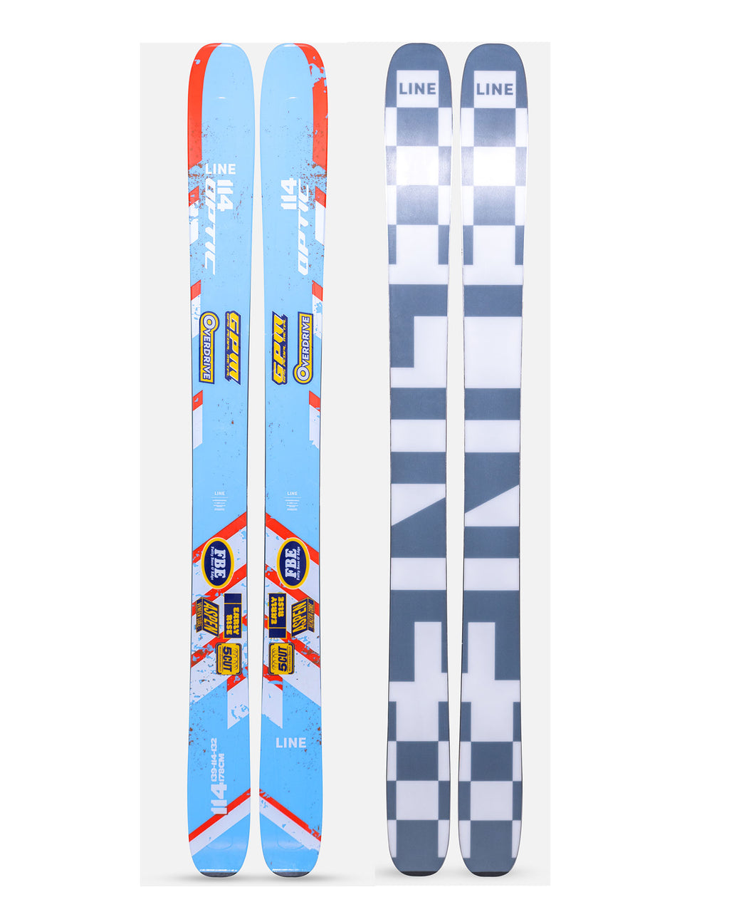 Line OPTIC 114 All Mountain Freeride Powder Skis – Fresh Skis